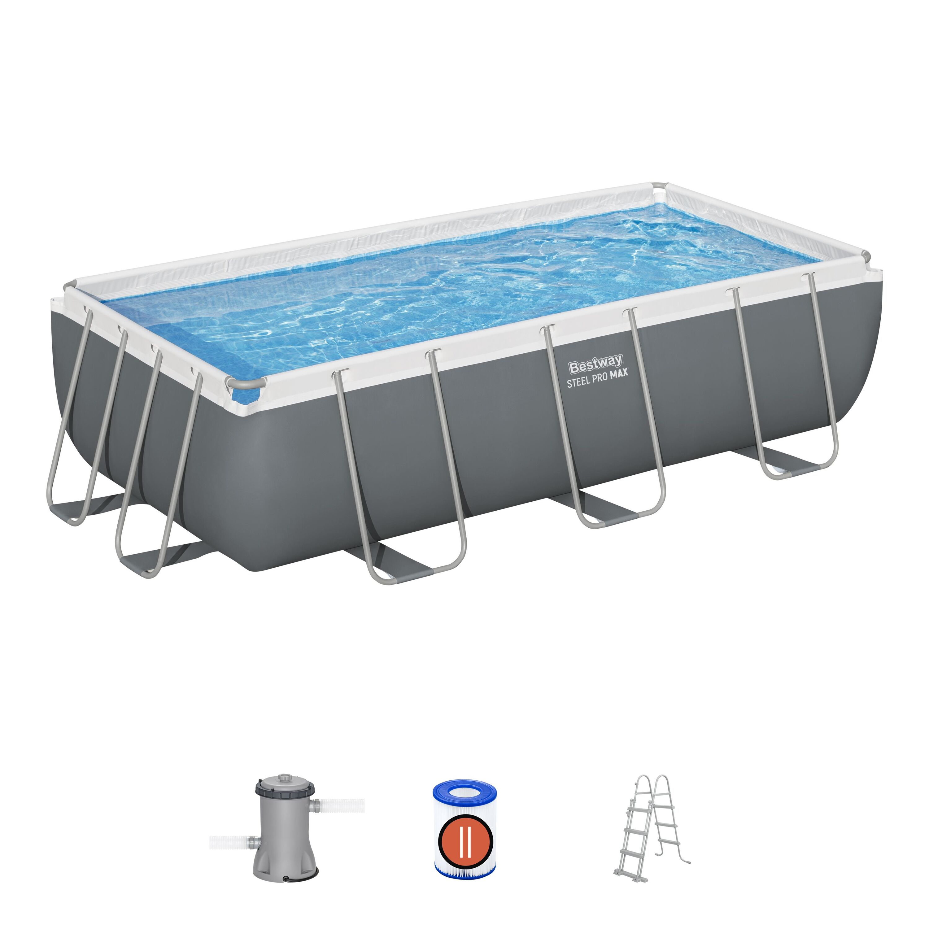 Bestway 56441-7 Set piscina fuori terra Steel Pro Max da 404x201x100 cm ...