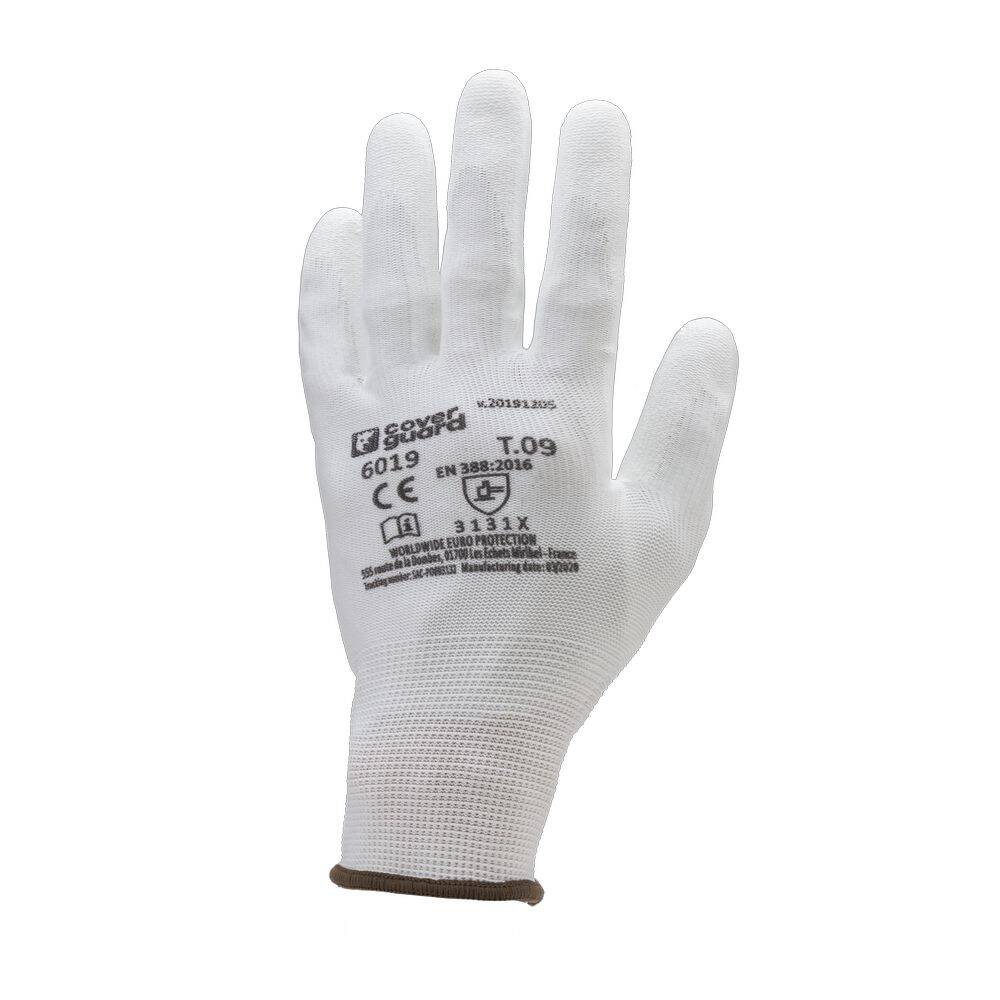 Gants Manutention Précision Eurotechnique 602 (lot de 10) Blanc 9 ...