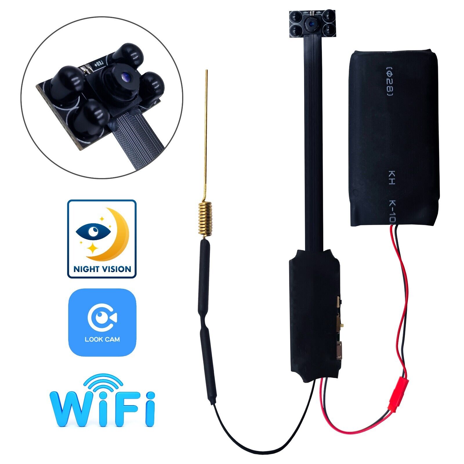Maka telecamera micro camera spia spy cam ip wifi p2p audio mini ...