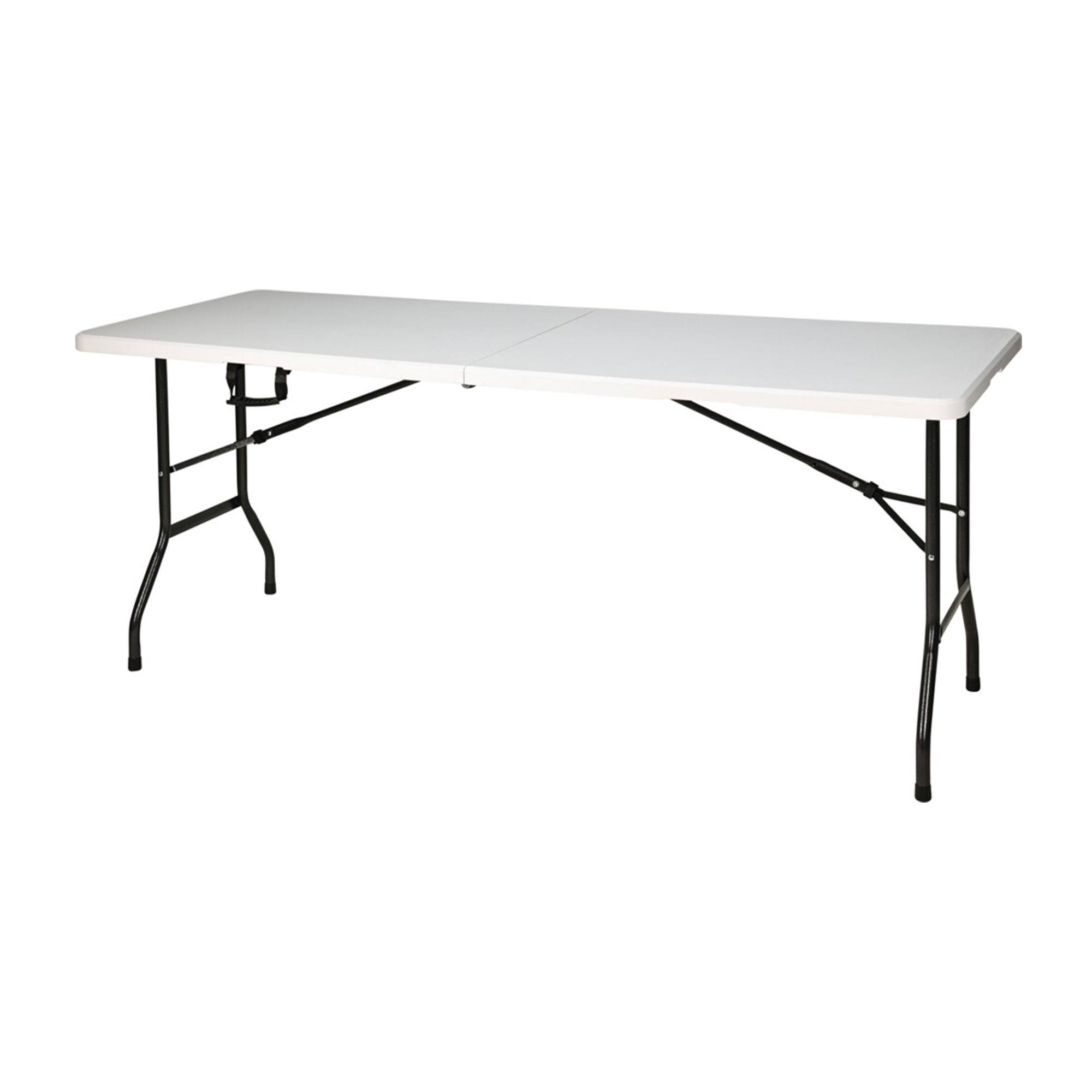 Table pliante WellHome blanche 180x70x74cm avec mécanisme de ...