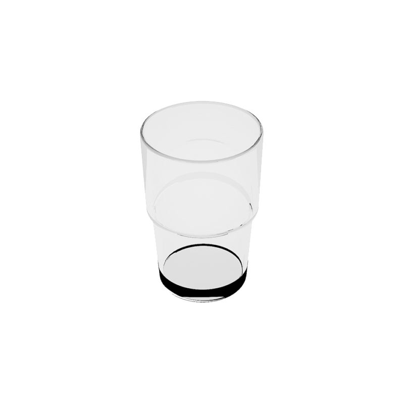 Verre incolore - Hauteur : 100 mm - Décor : Transparent - Matériau ...