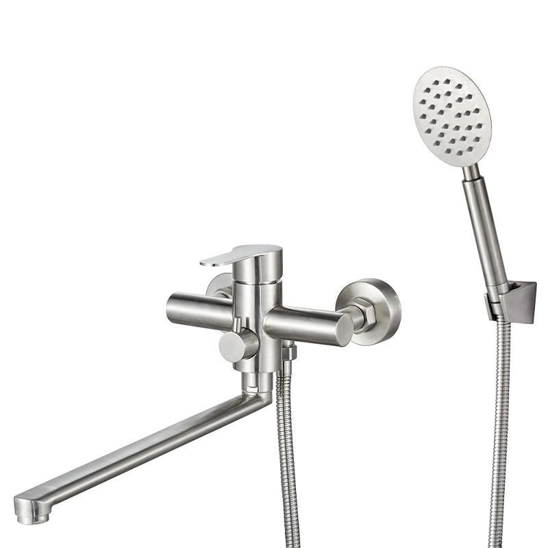 Robinet de Baignoire avec Douchette, Mitigeur Baignoire avec Long Bec ...