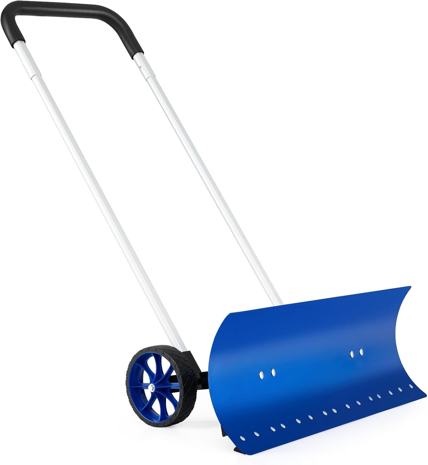 Pelle à Neige de 95cm en Aluminium avec Roues, Lame Réversible Coudée ...