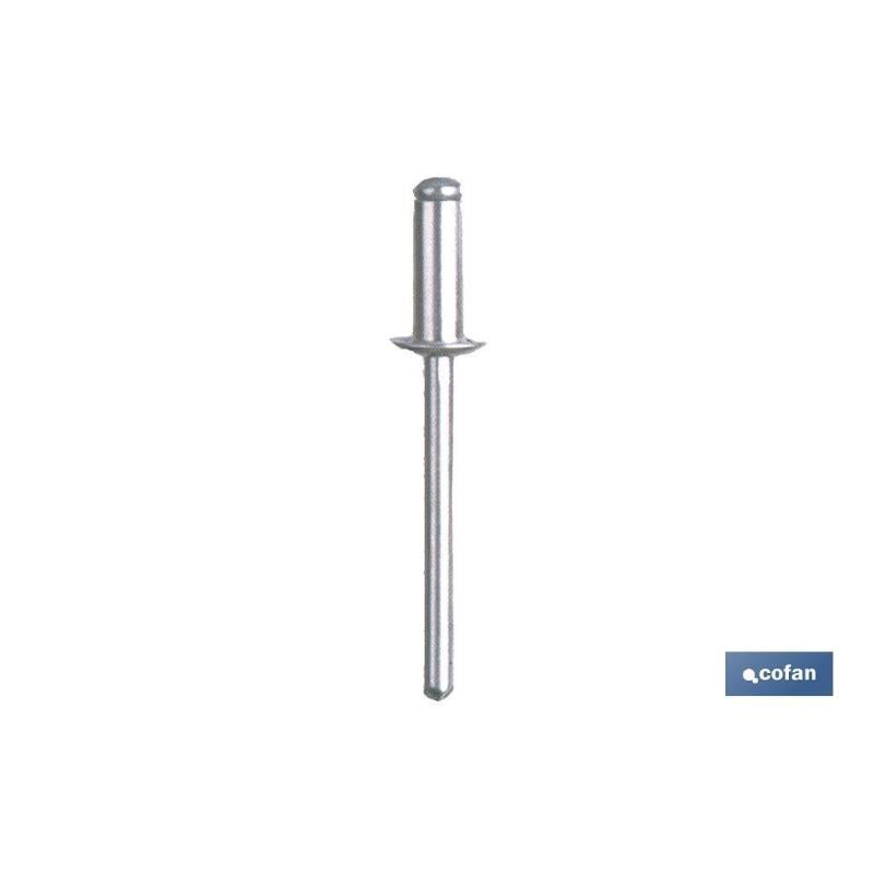 Remache de flor 4 x 12 mm caja 500 unid. | Leroy Merlin