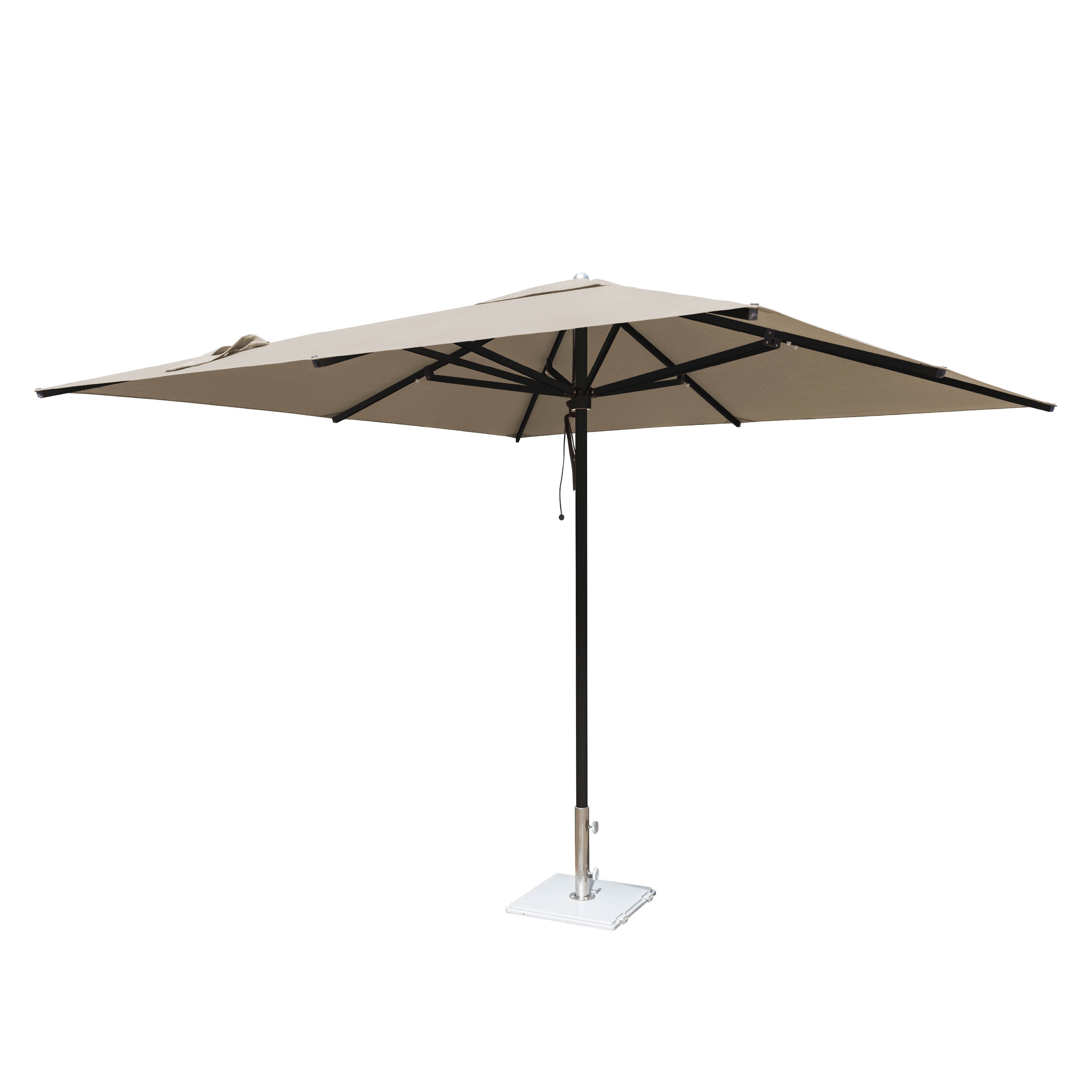IASO Basics Arles – Parasol cuadrado 3x3 lona beige estructura negro ...