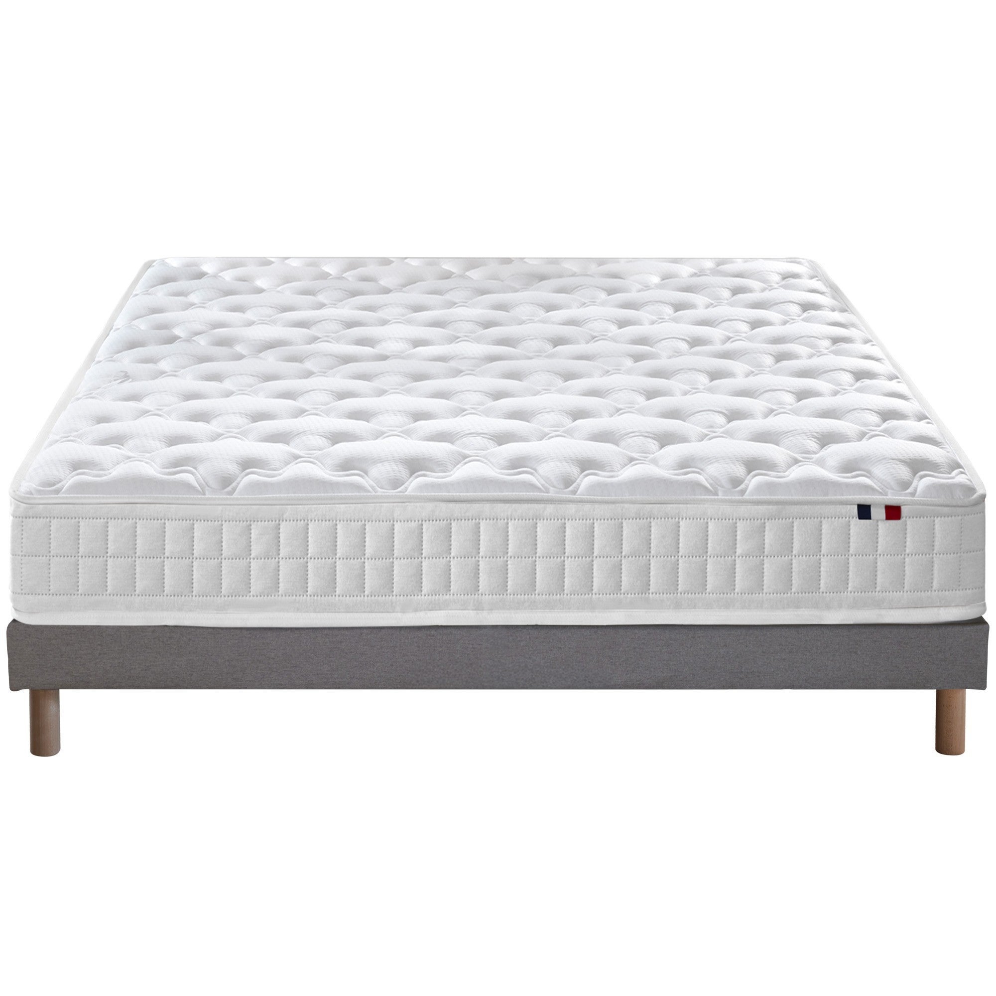 Pack matelas ASTRE + sommier, couette et oreillers 140x190 | Leroy Merlin