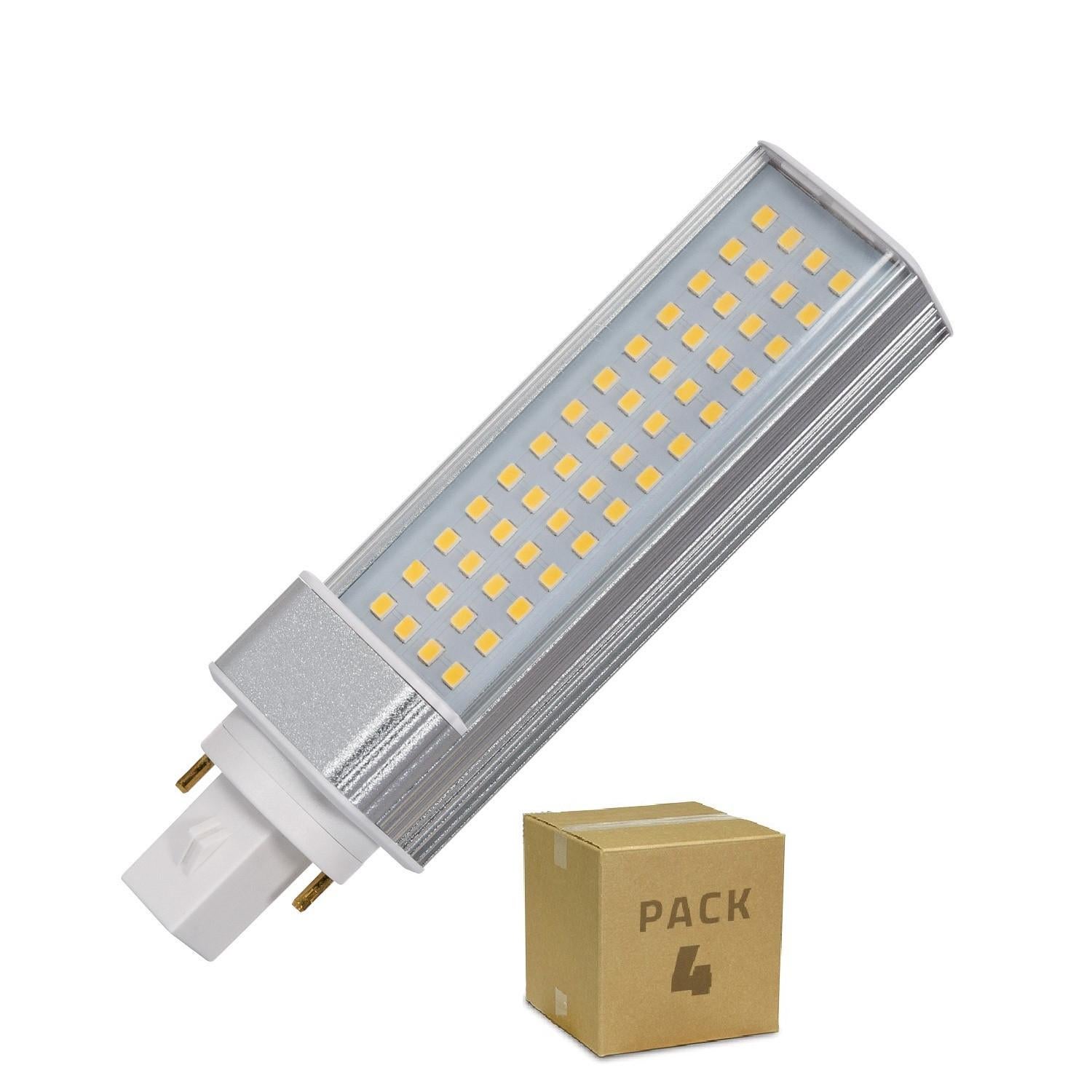 Ledkia Pack Bombilla LED G24 12W (4 un) Blanco Frío 6000K | Leroy Merlin
