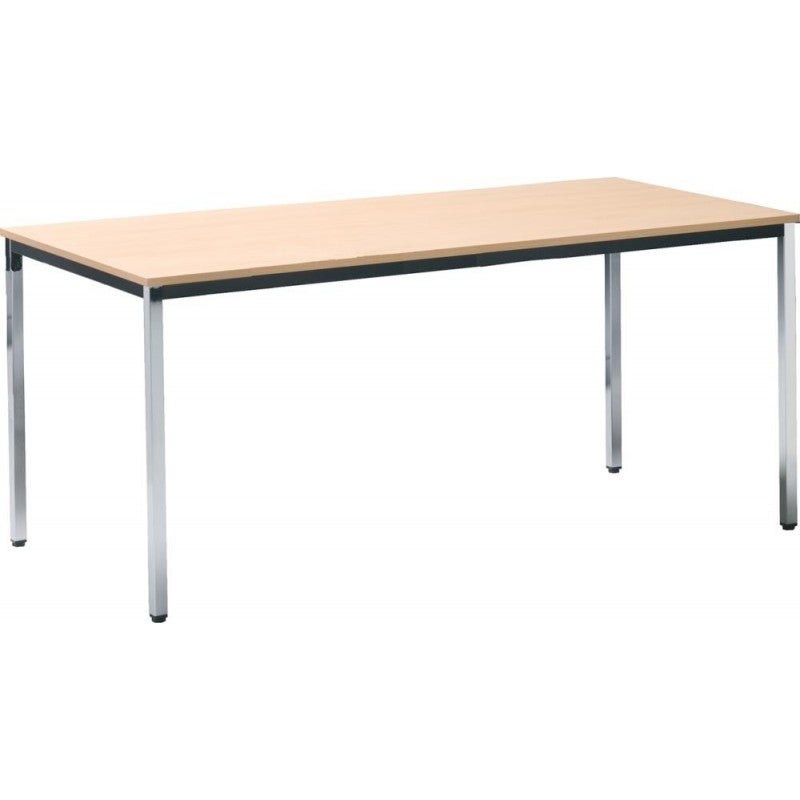 Table 2000x800 mm chrom / hêtre | Leroy Merlin
