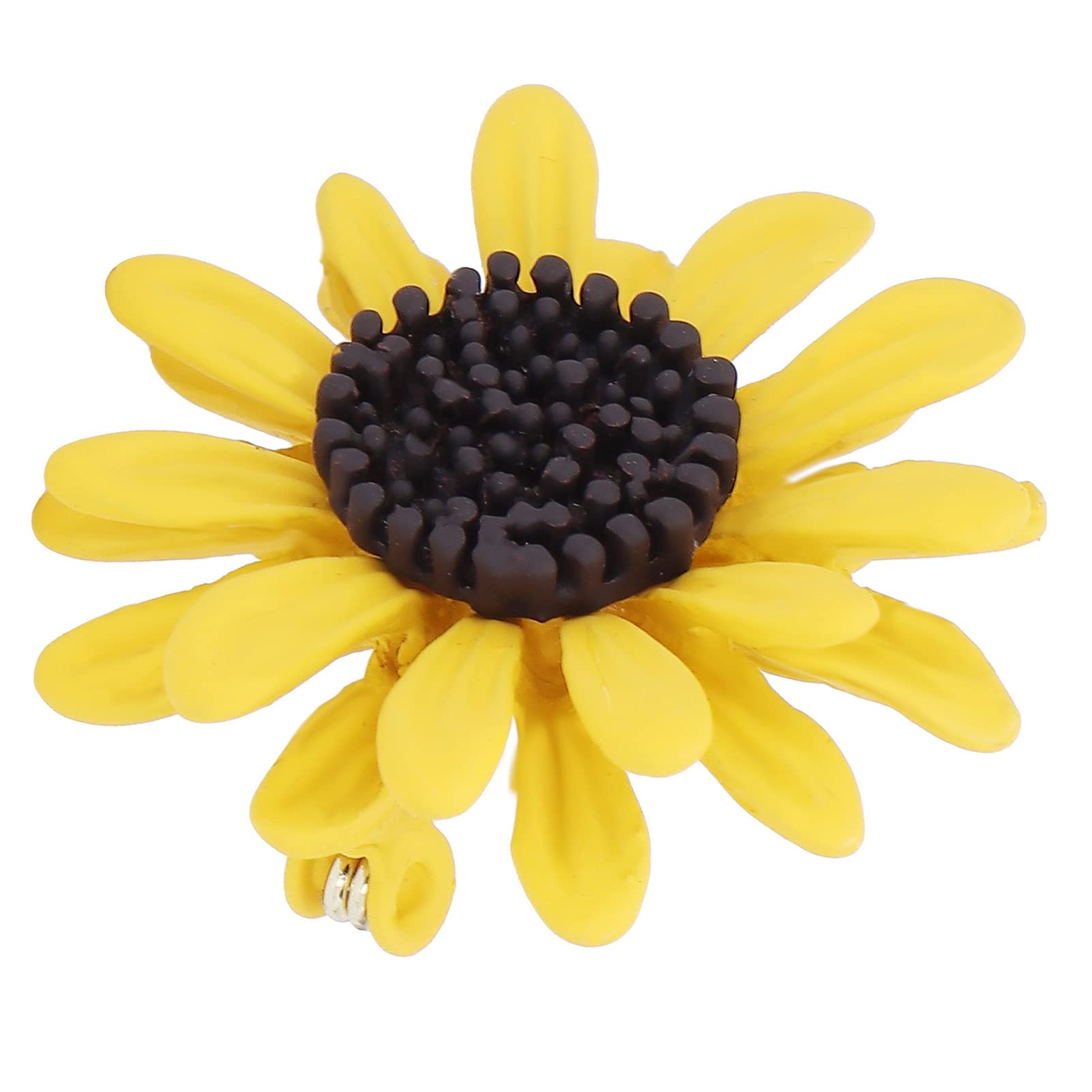Broche en forme de marguerite en alliage jaune safran, tournesol, pour ...