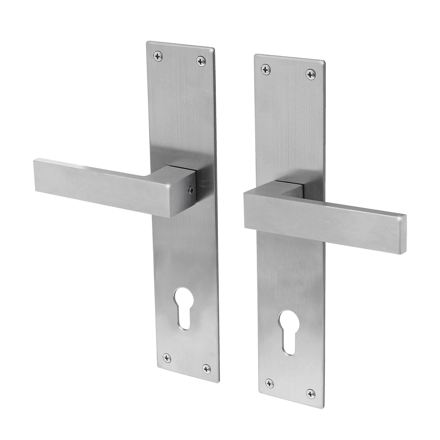 Wovar Poignée de porte Lavuzo Trapini inox - Poignée de porte sur ...