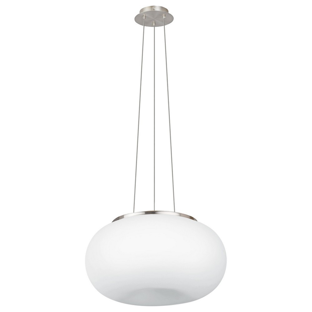 Lámpara Colgante Eglo Optica Níquel Mate 2 Bombillas E27 44,5cm | Leroy ...