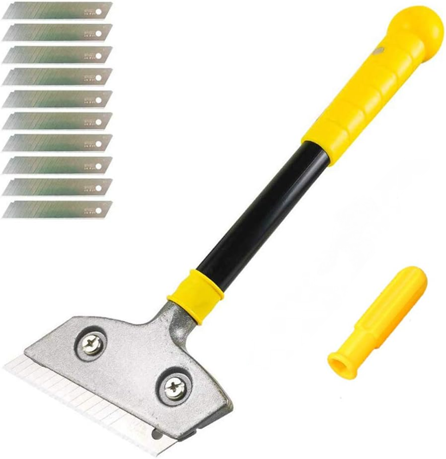 Grattoir Métal avec 10 Lames – Pour Vitres, Plaques Induction ...