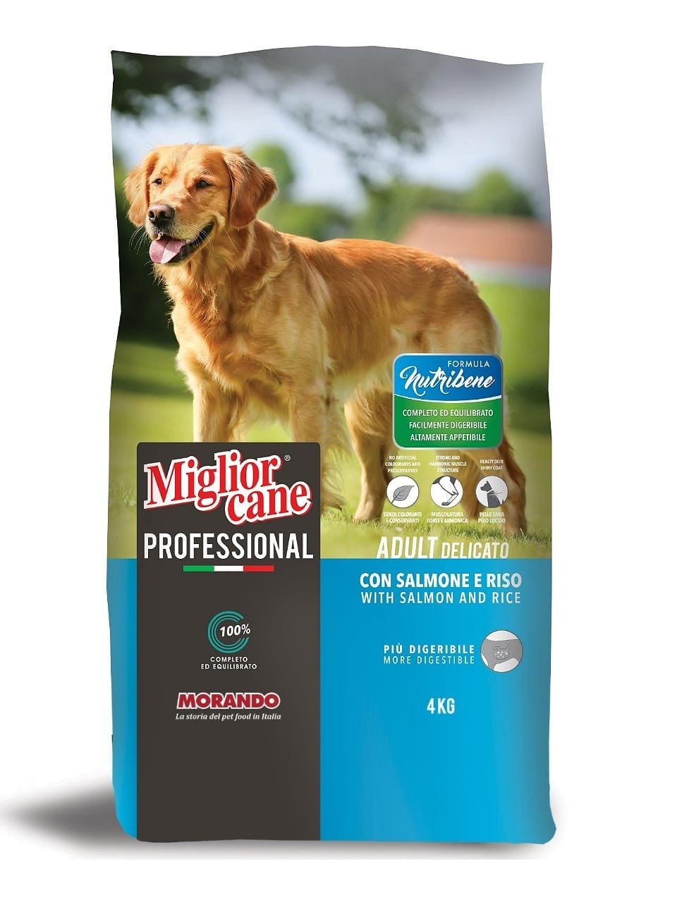 CIBO CANE MORANDO 4 KG ADULT DELIC SALM RISO | Leroy Merlin