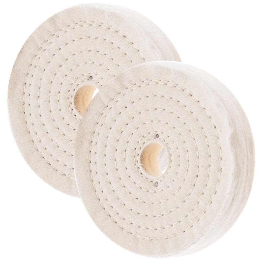 Lot de 2 Disques de Polissage D. 150 x ép. 25 x Al. 16 mm en Coton ...