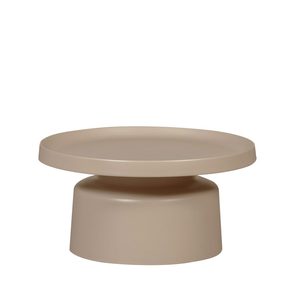 Peer - Table basse ronde en métal ø74cm - Beige | Leroy Merlin