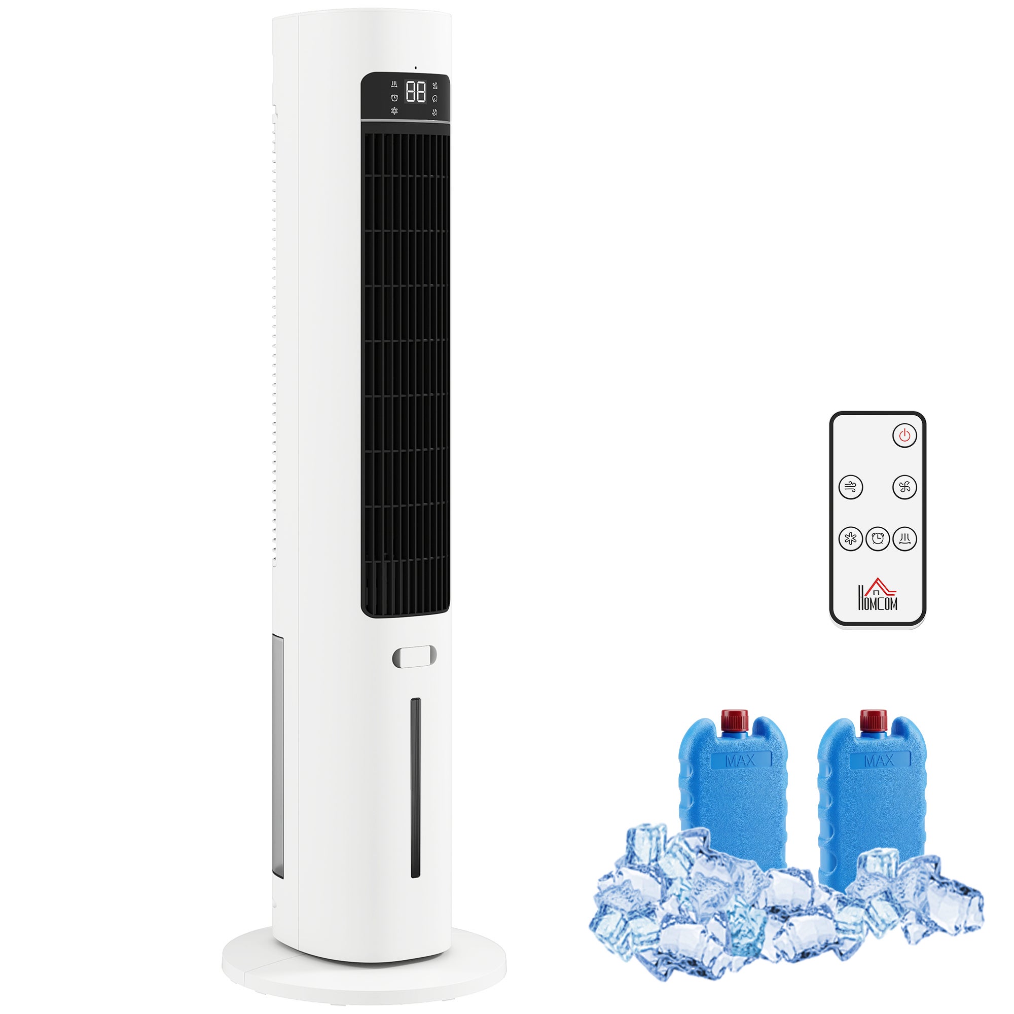 Refroidisseur d'air par évaporation, réservoir de 3 L, oscillation à 48 ...