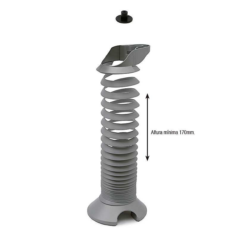 Pasacable gusy para mesa gris ral 9006 | Leroy Merlin