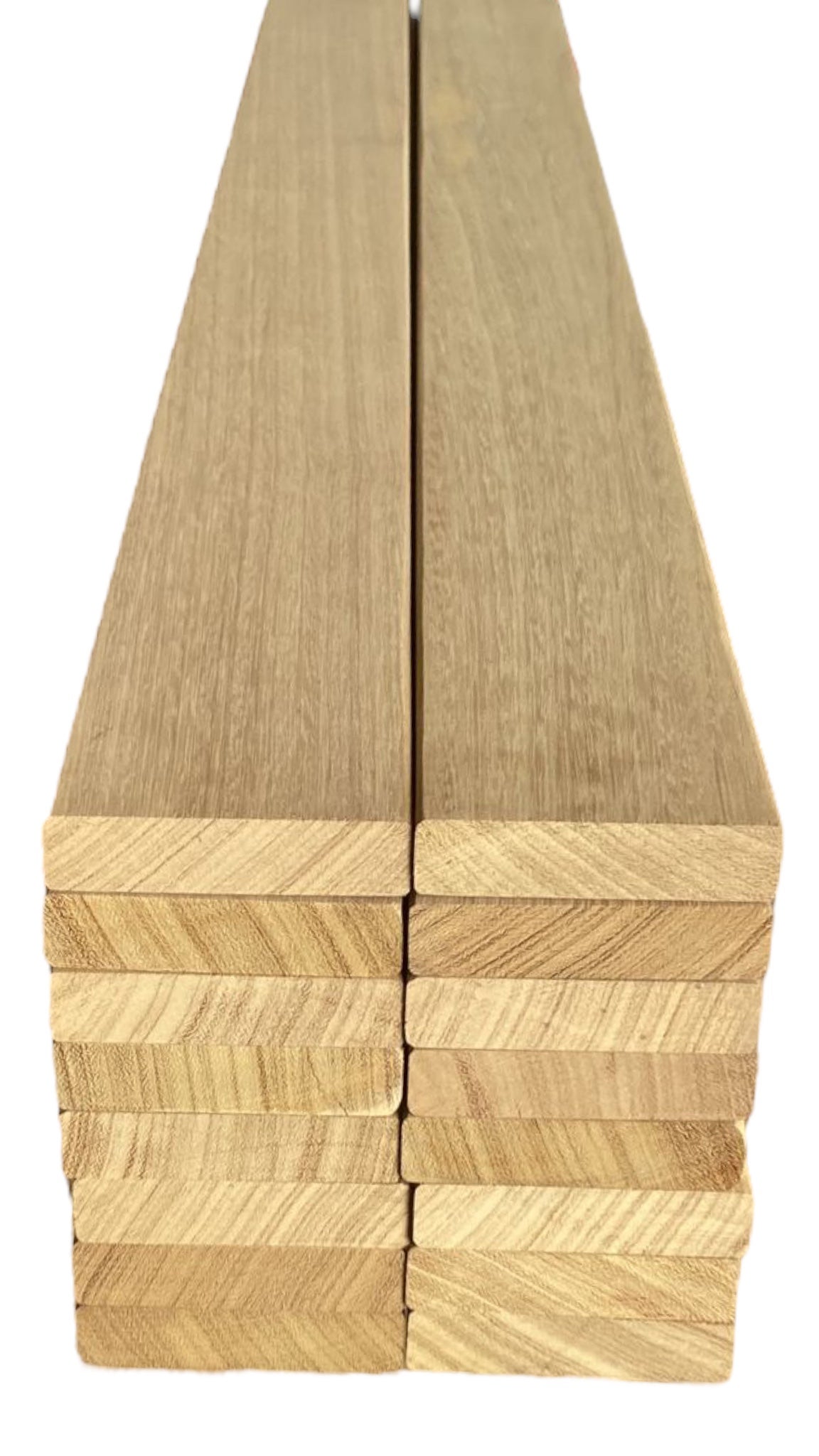 Pack de 10 lamas de madera tropical Iroko 21x90x2000 mm (1,8 m2 ...