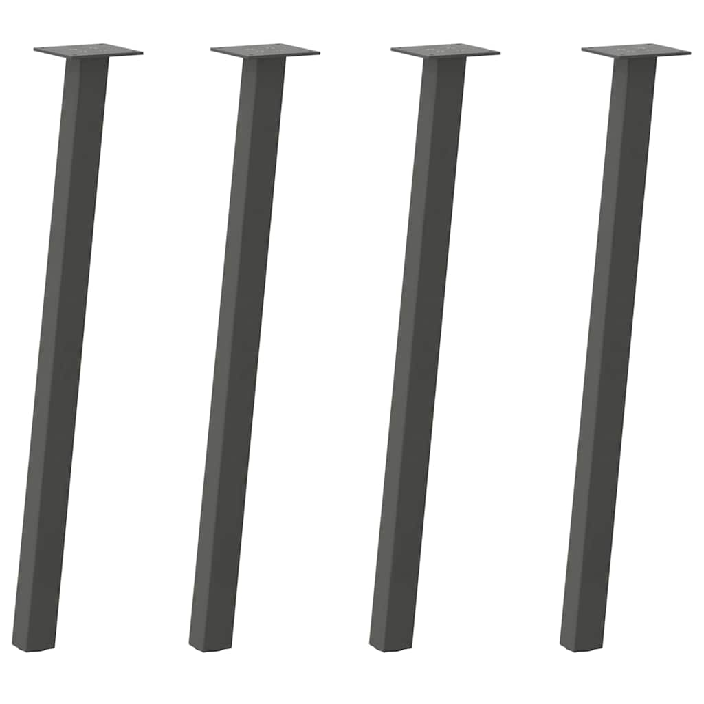 Patas para mesa de centro 4 uds | Patas de muebles acero antracita 72 ...