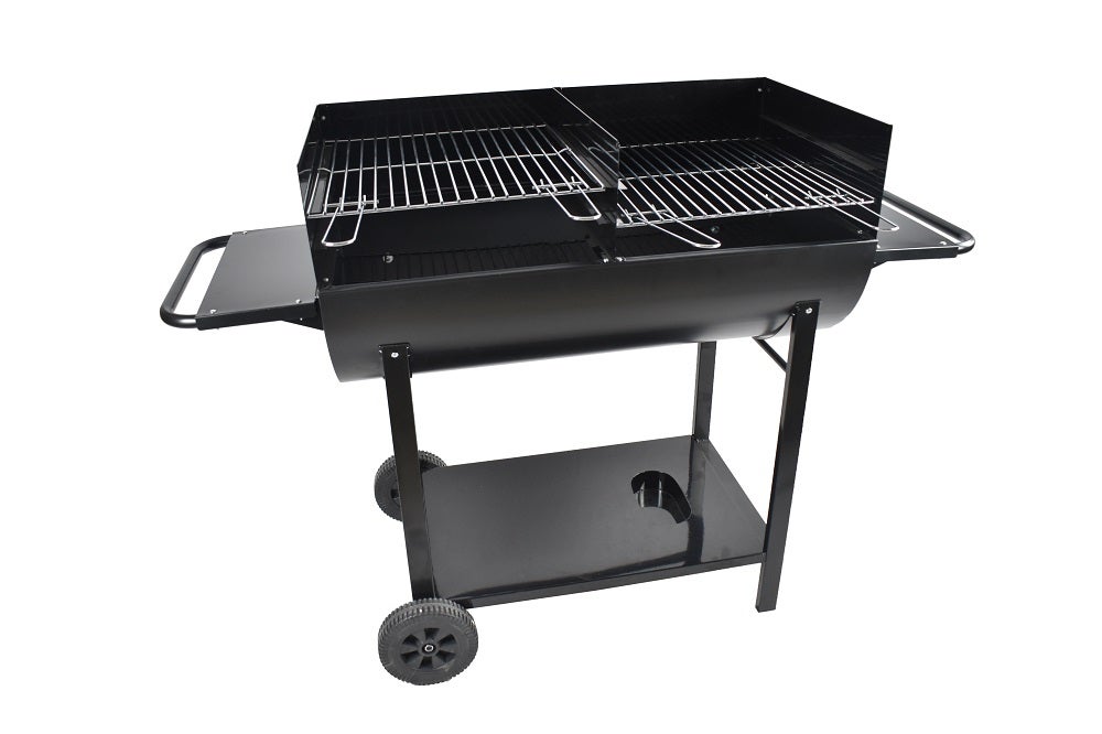 Barbecue demi tonneau à charbon 90 x 50 cm | Leroy Merlin