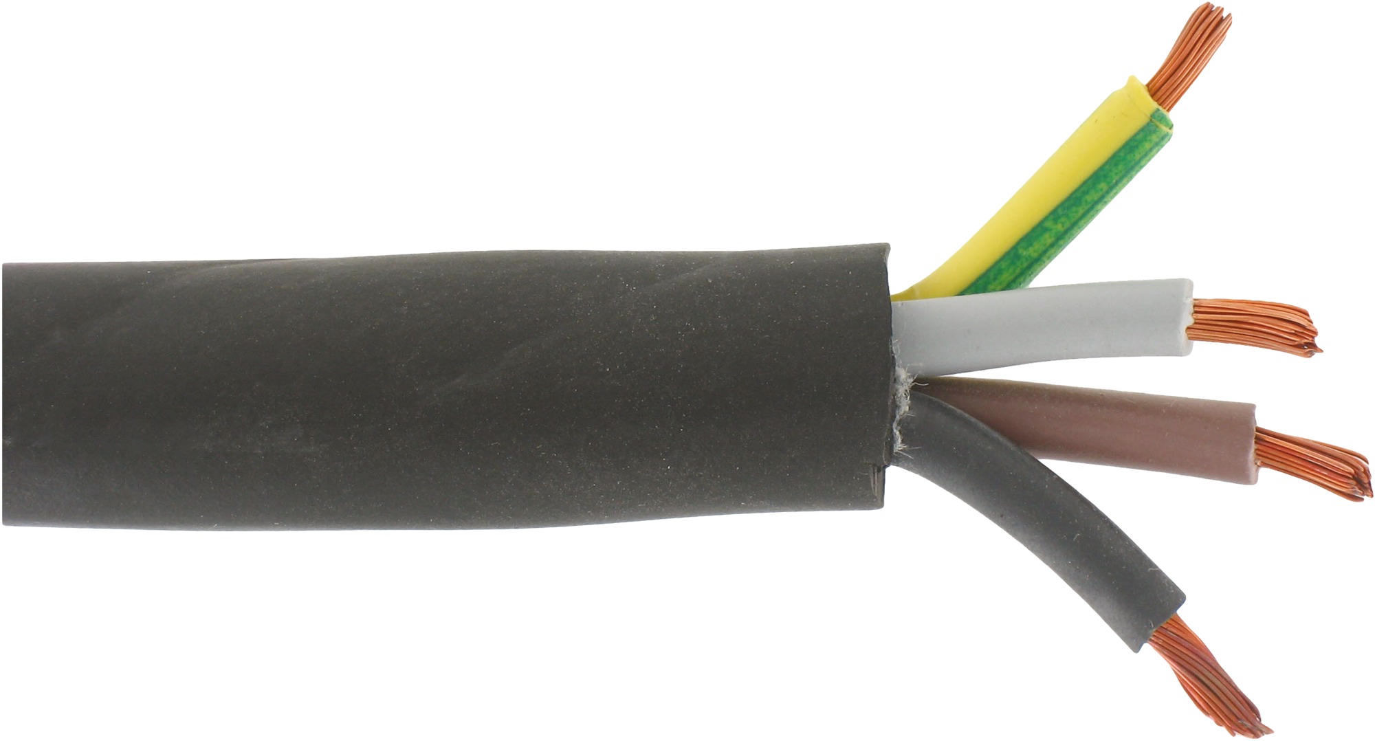 Câble H07 RN-F noir 2,5 mm² Sermes - Couronne 50 m - 4G 2,5 mm² | Leroy ...