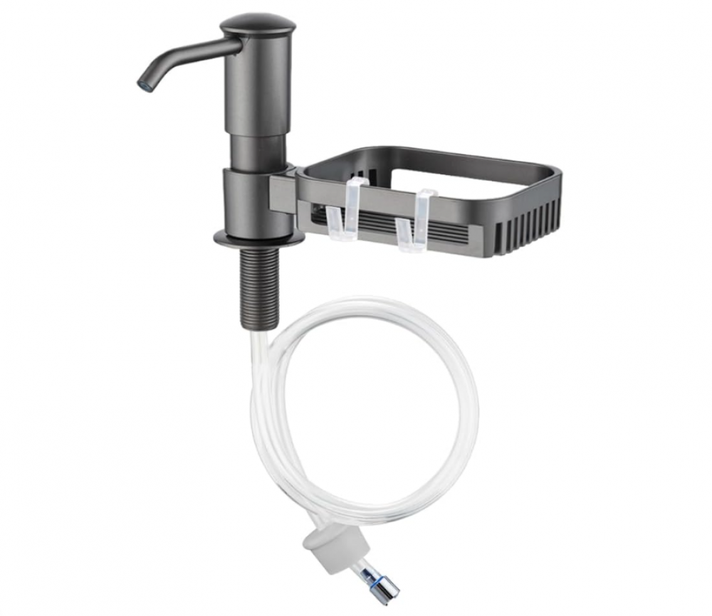 Distributeur de Savon Intégré avec Support de Rangement - Design Anti ...