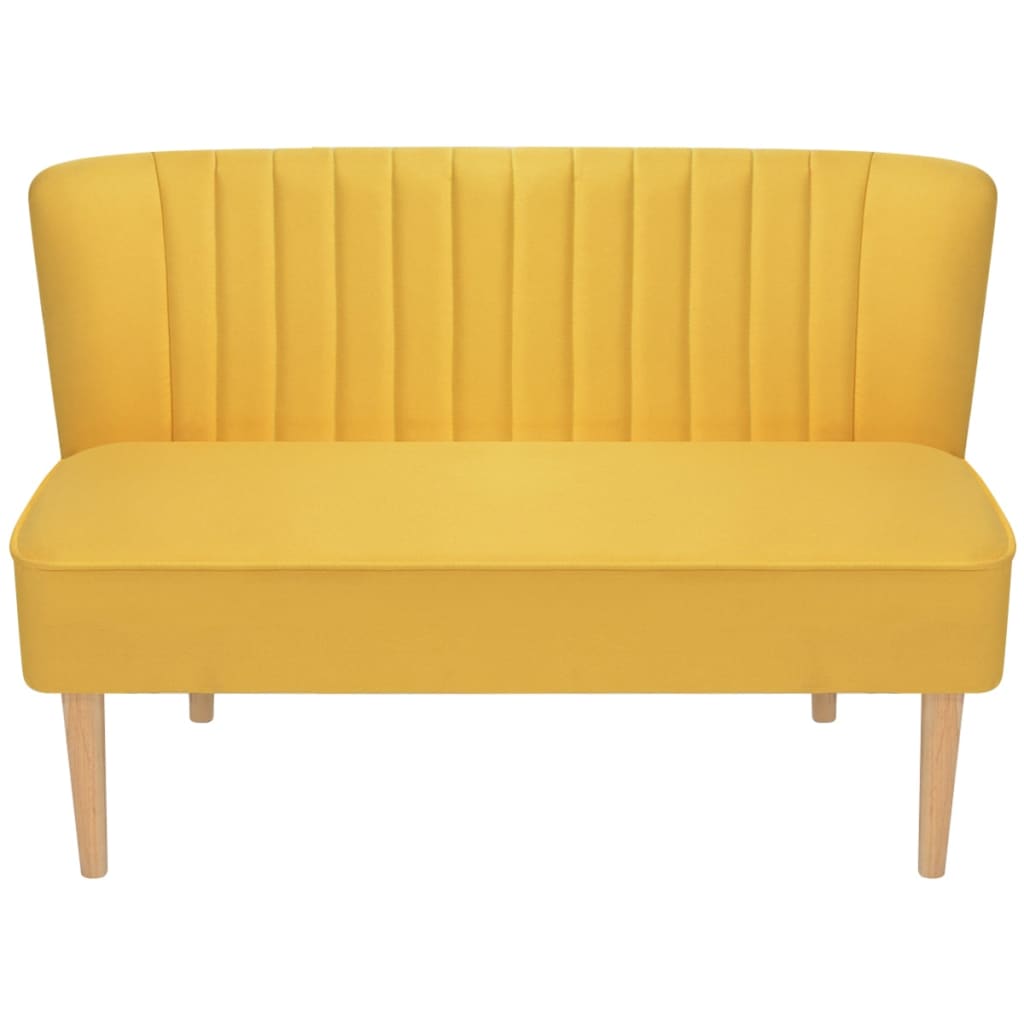 Sofá de tela amarillo 117x55,5x77 cm - COMFORTXL | Leroy Merlin
