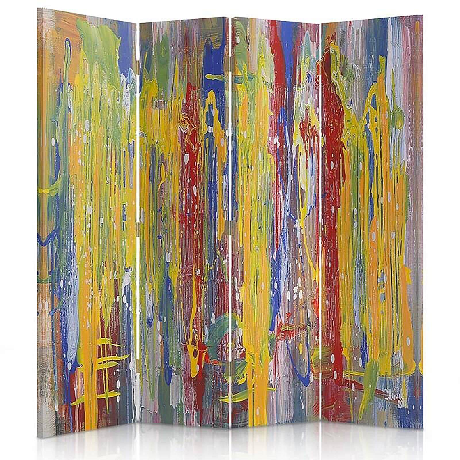 Paravent Design Abstrait en Couleur pour Décor Moderne - 145 x 150 cm ...