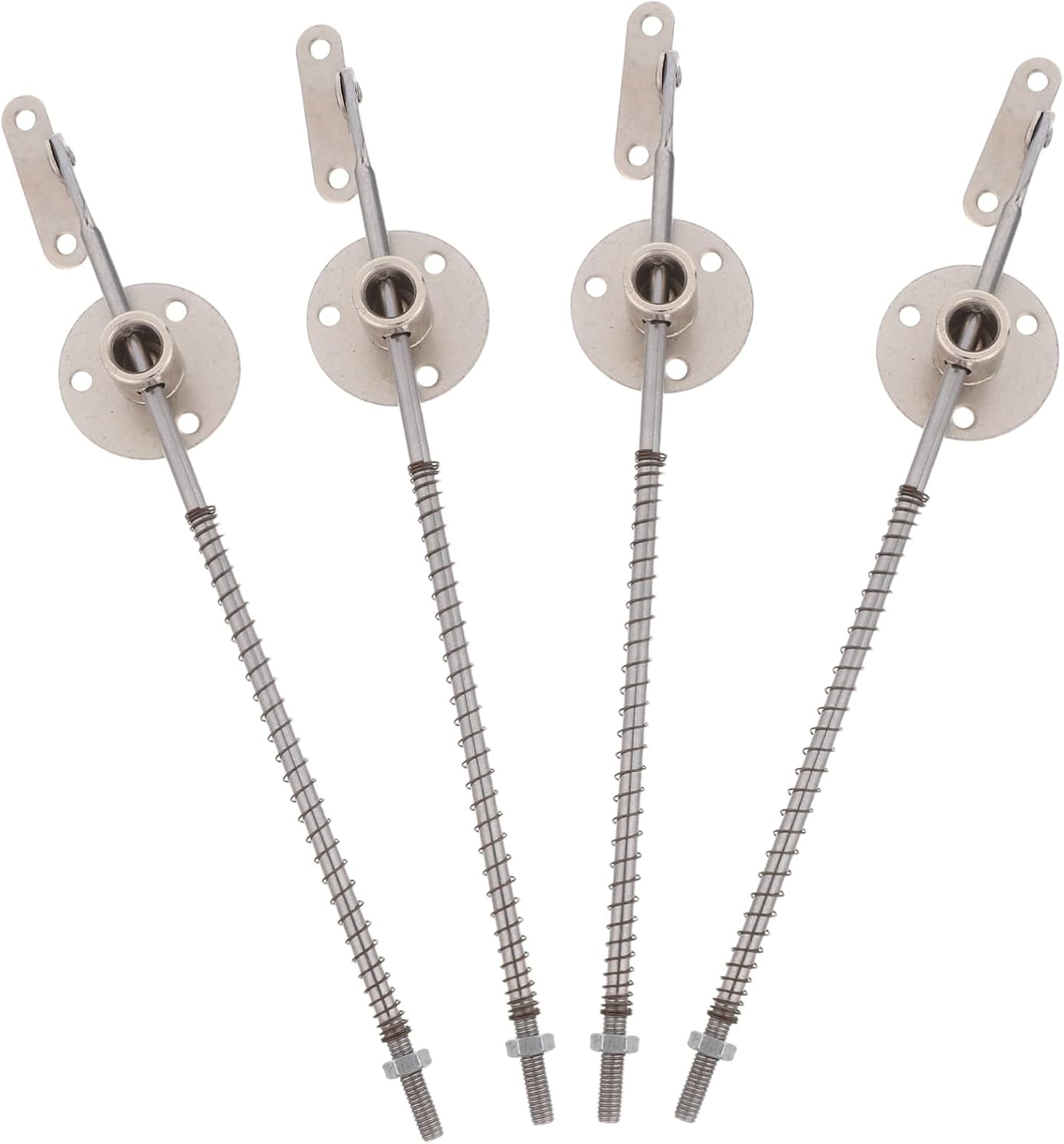 4 Pièces Wardrobe Cabinet Door Support Rod With Spring Iron Buffer Type ...