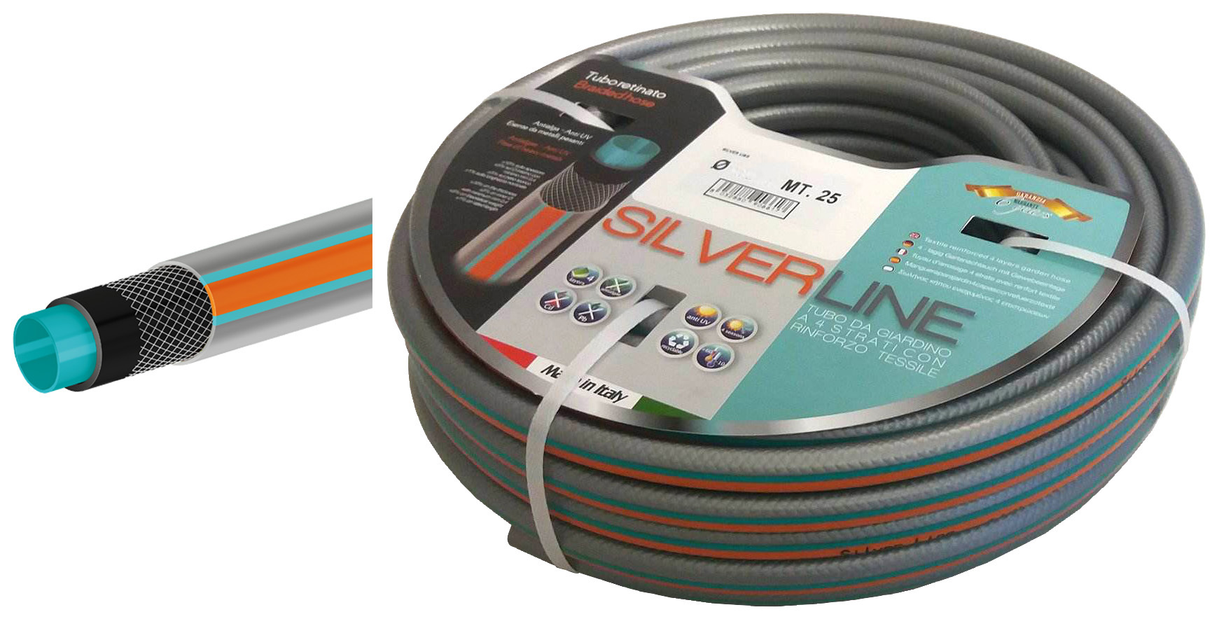 SILVERLINE 5/8 ROULEAU 25 M | Leroy Merlin
