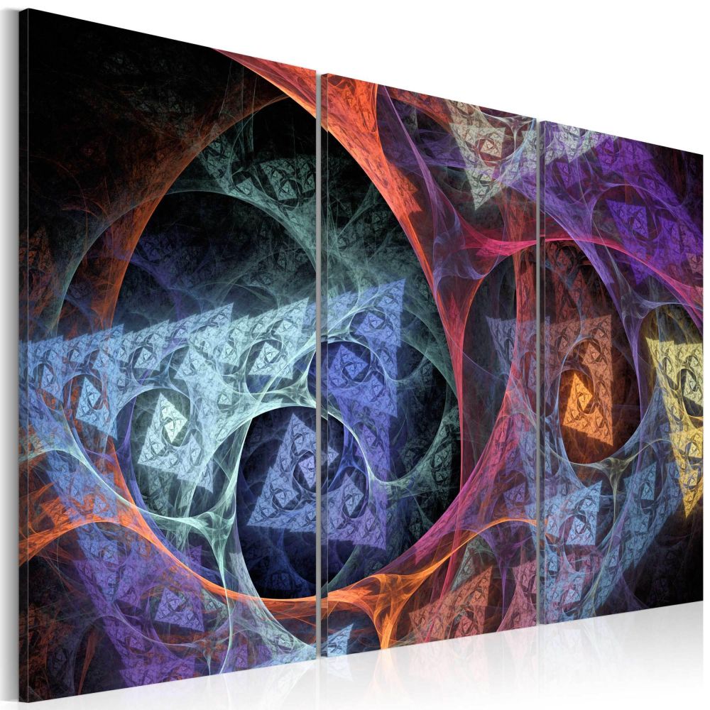 Tableau - Abstraction de différentes couleurs 90x60 Artgeist cm | Leroy ...