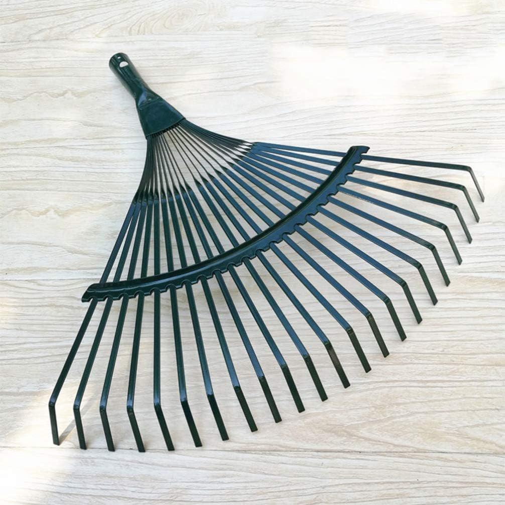 1pc Lawn Rake 22 Teeth Rake Wood Handle Leaf Rake Steel Wire Around ...