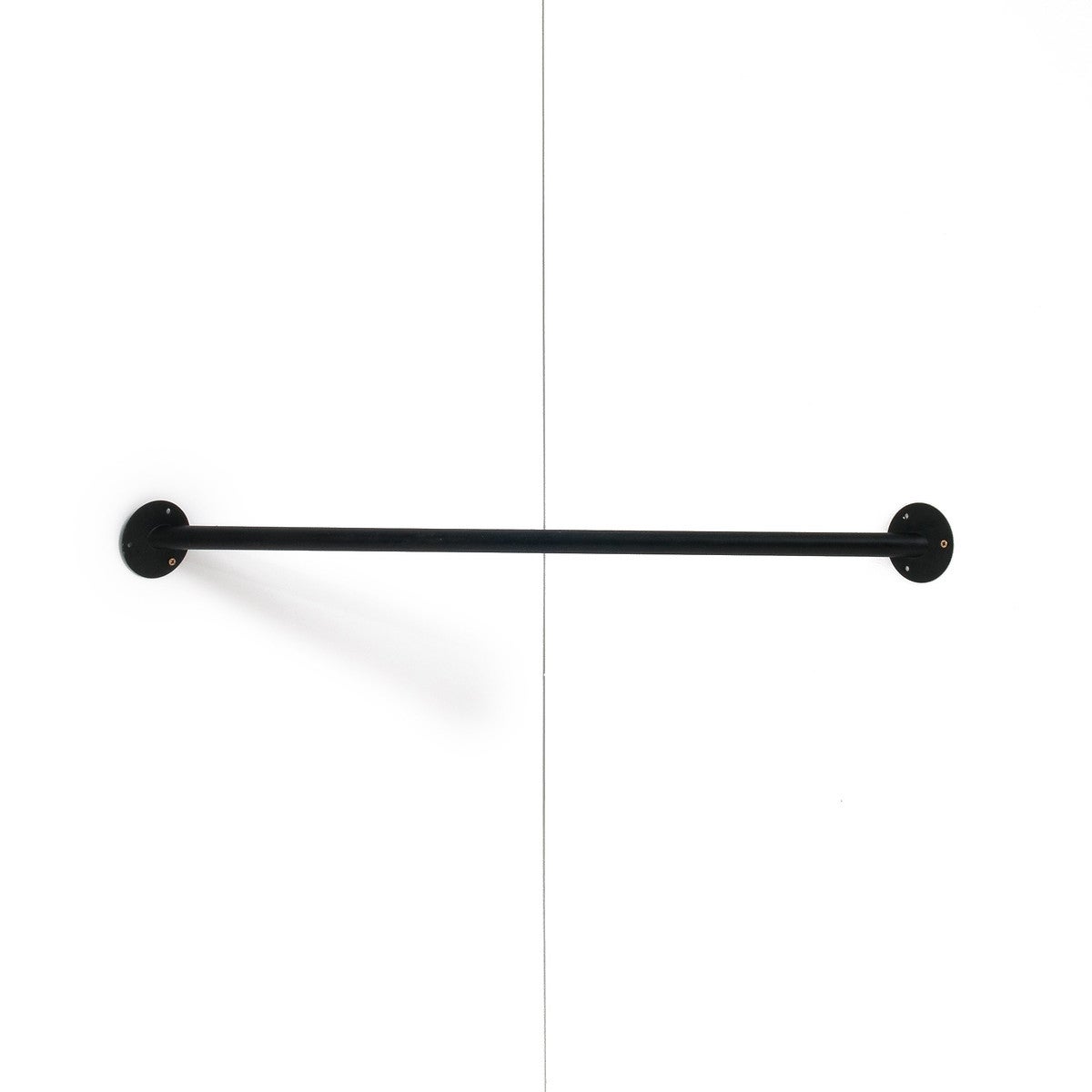 Portant/ barre d'angle mural BLISKA finition indus - Noir - taille ...