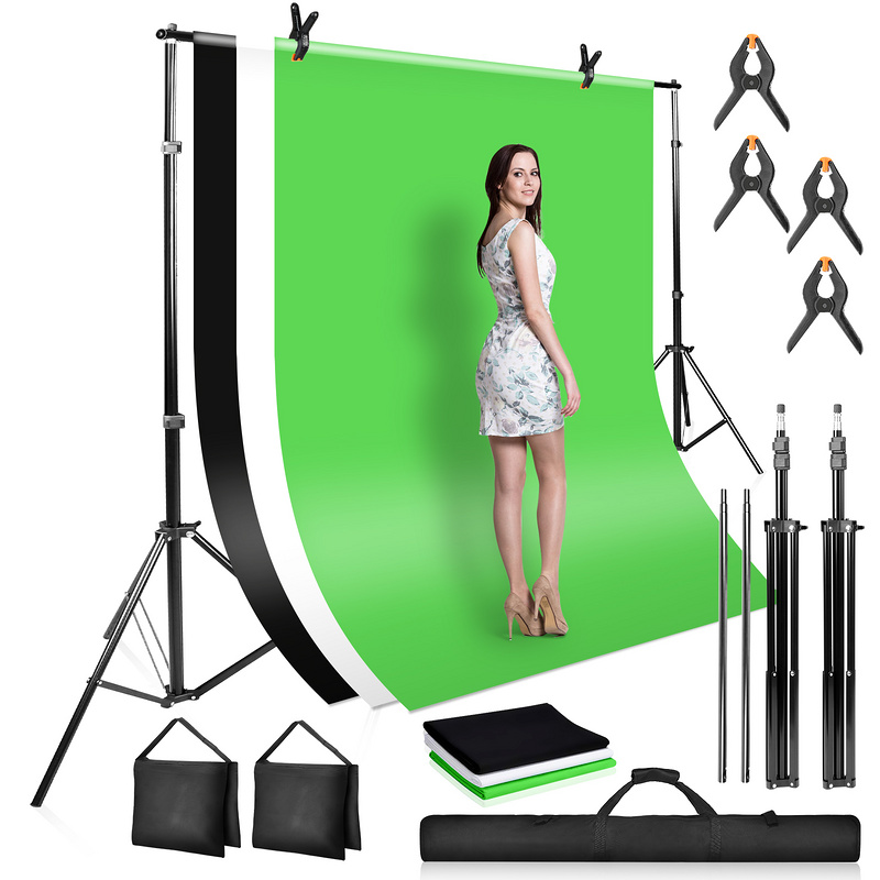2x3M Photographie Fond Toile de Fond Support Système Kit Support de ...
