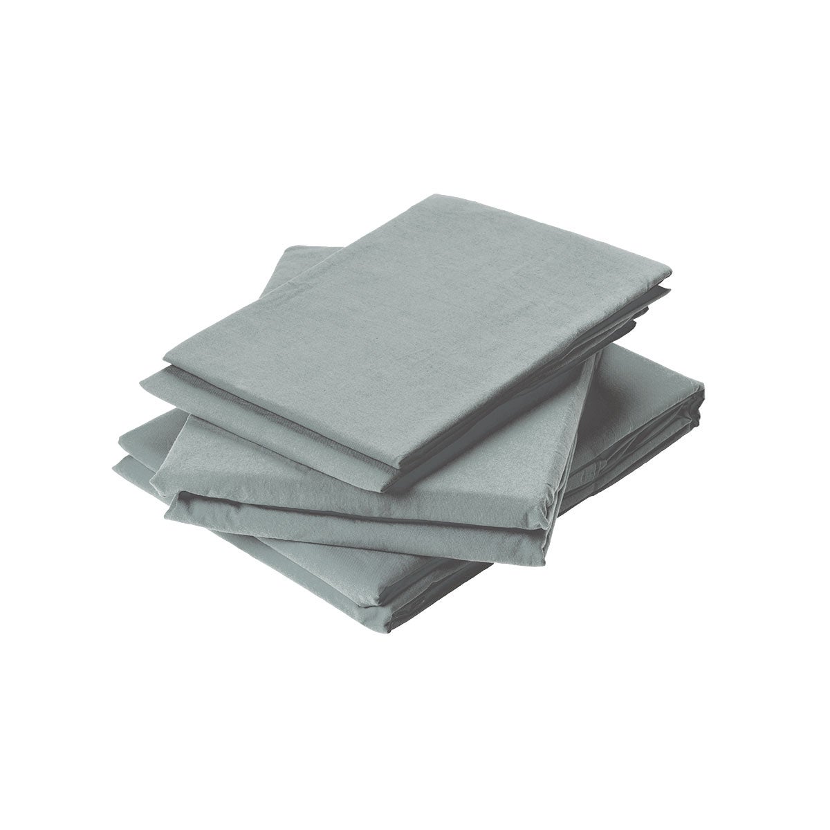 Drap Plat en Coton Lavé - Gris souris - 270x290 cm - Coton | Leroy Merlin