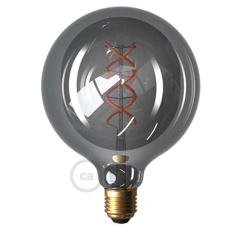 Creative cables - Ampoule Smoky LED Globe G125 Filament Courbe en ...