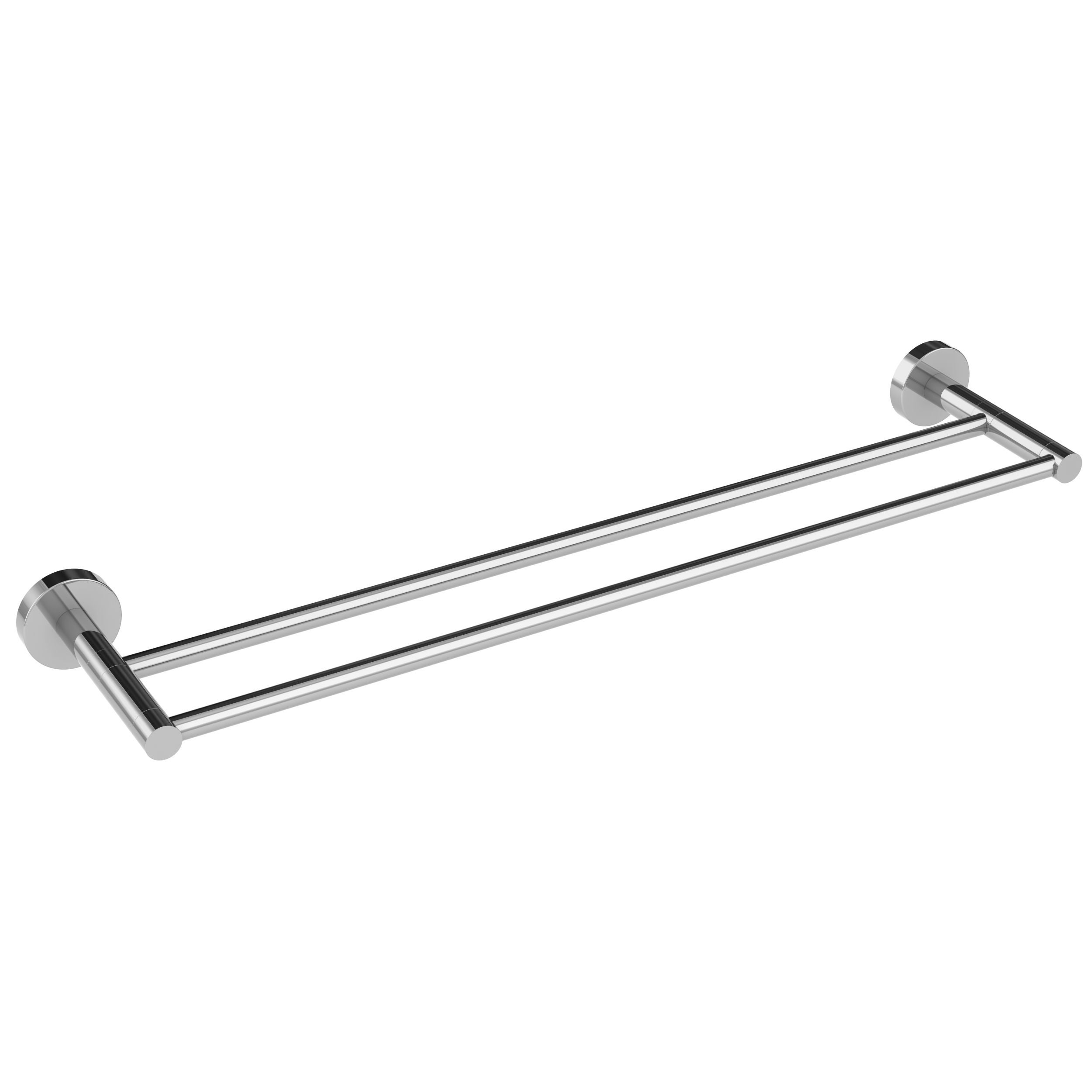 Porte-serviette en inox 2 barres 60 cm COPERBLINK chromé brillant ...