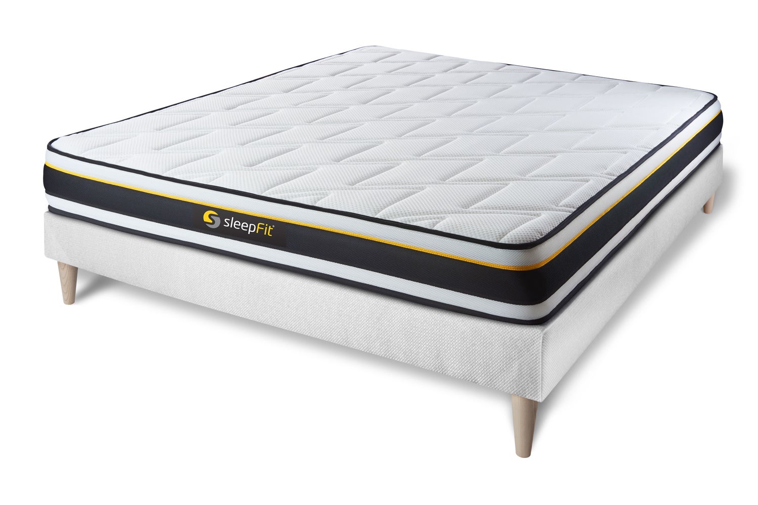 Ensemble matelas 160 x 200 cm Soft - Mousse - Ep : 19 cm - Très ferme ...