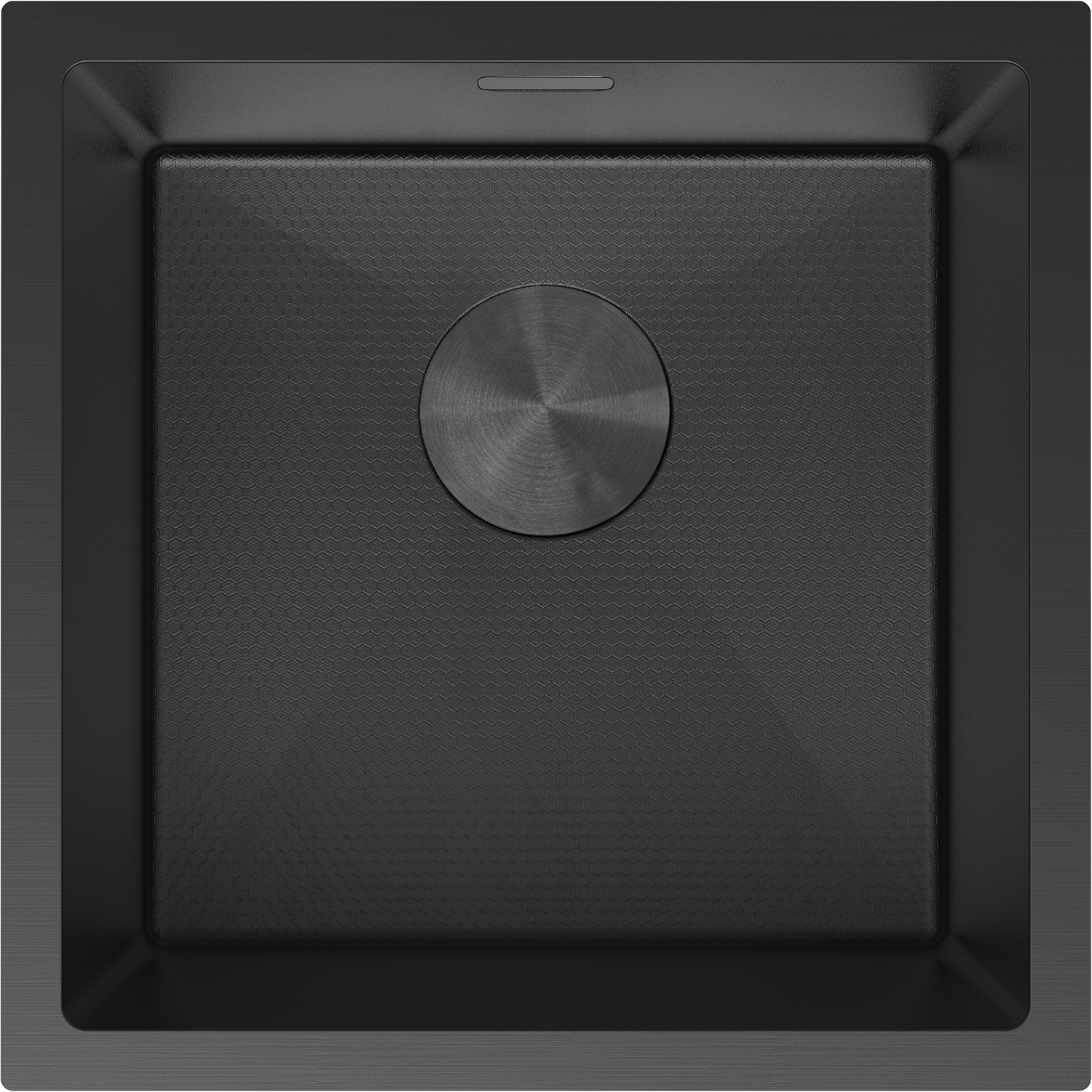 Mexen Trixo évier en acier inoxydable 1 bac 440 x 440 mm, noir HC ...