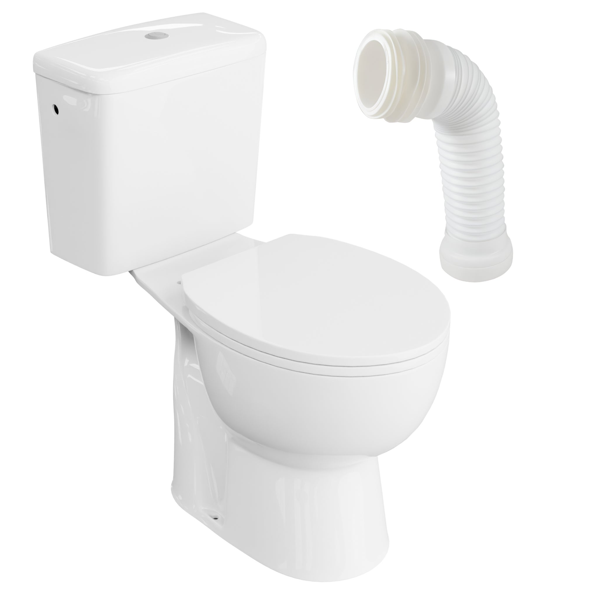 Lavita Ceto Eco White WC à poser compact sans bride| Pack WC compact ...