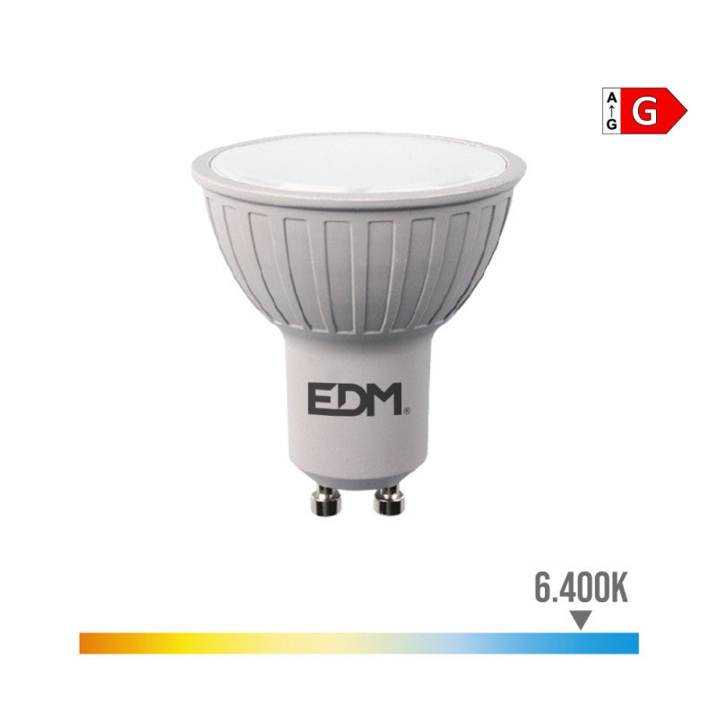 Ampoule LED GU10 Dimmable – 6W 500lm – Lumière froide 6400K – Ø5x5,5cm | Leroy Merlin