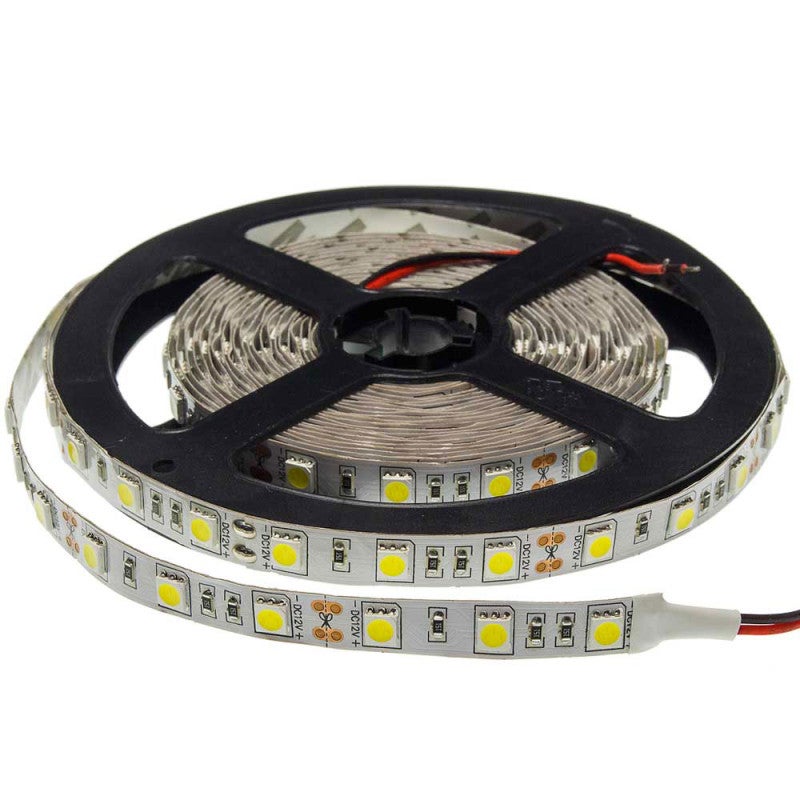 5050 Band LED - DC12V 5m - 30 LED / M - 2700K - Non impermeabile ...
