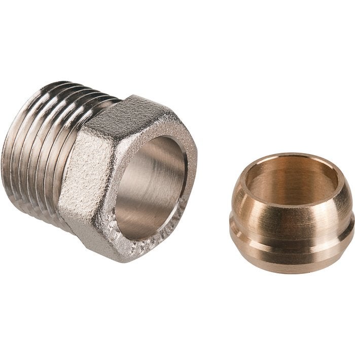 Raccord bicône - M 1/2' - Tube diamètre 14 mm - Danfoss | Leroy Merlin