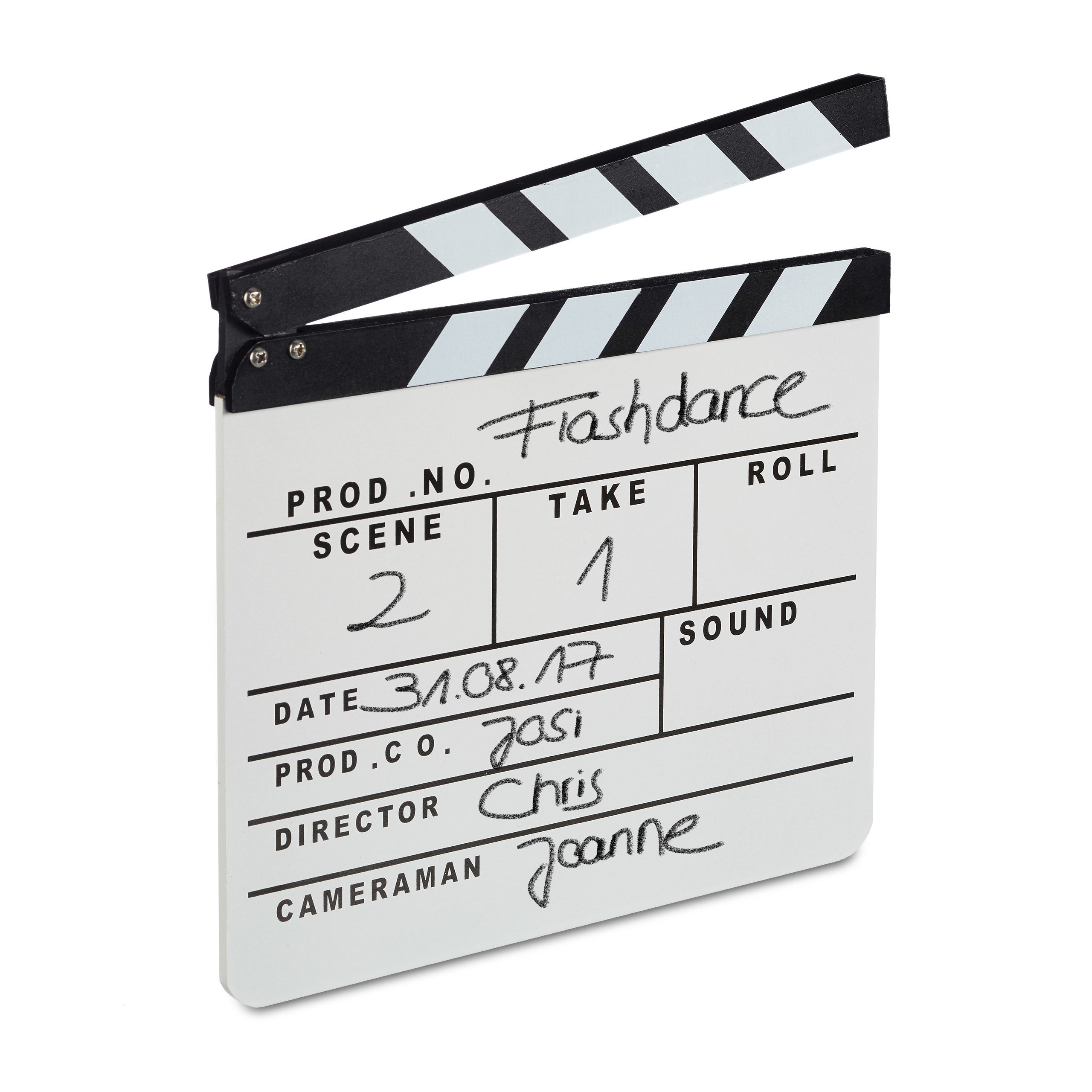 Clap de cinéma, lot 4, Hollywood, film, clapet, scène, inscription ...
