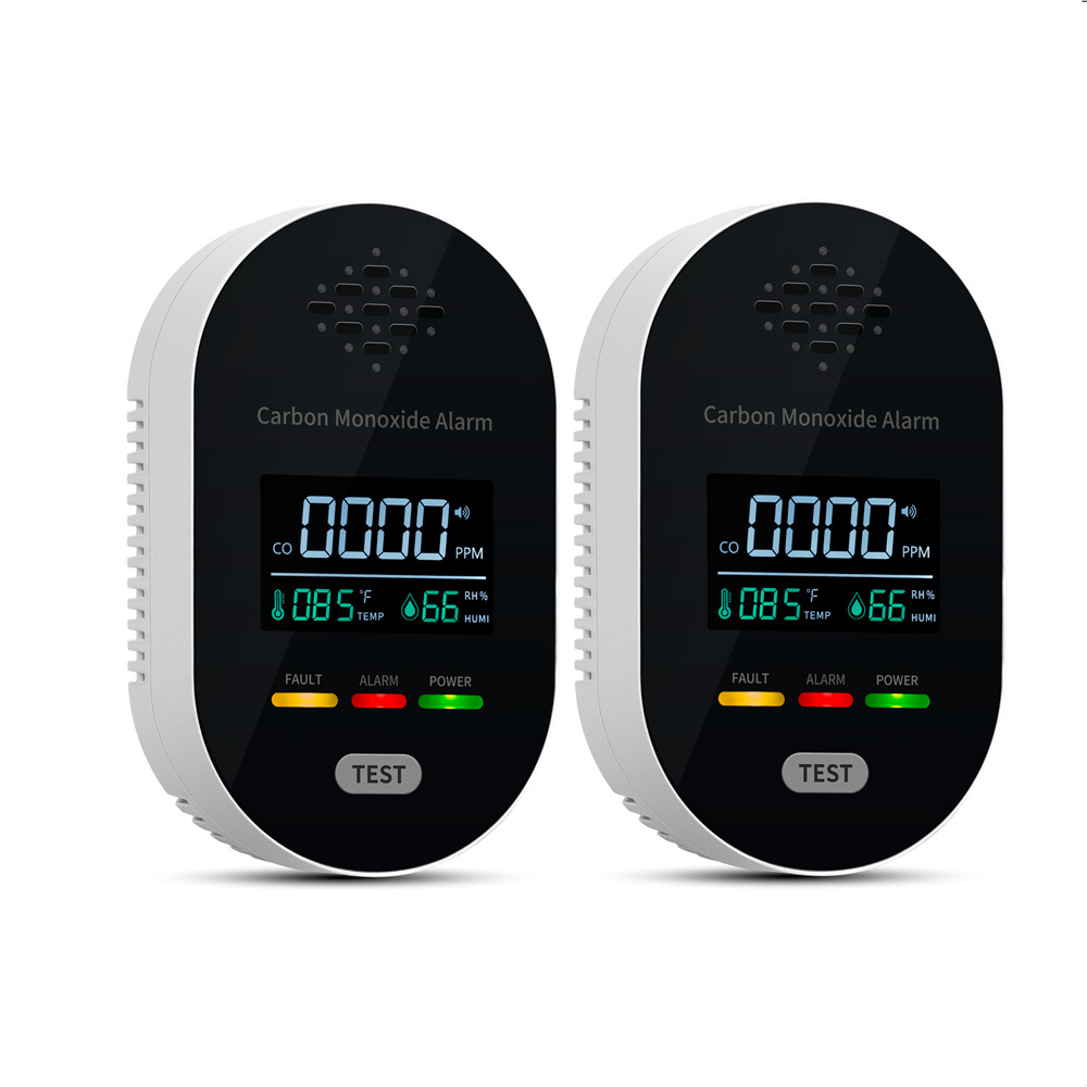Rilevatore di monossido di carbonio tre in uno, sensore di temperatura e umidità plug-in, adatto ...