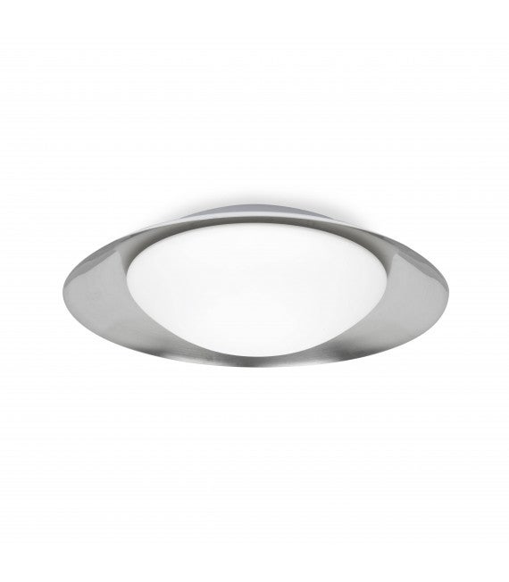 Faro Side - Lámpara de techo Led Níquel 20W | Leroy Merlin