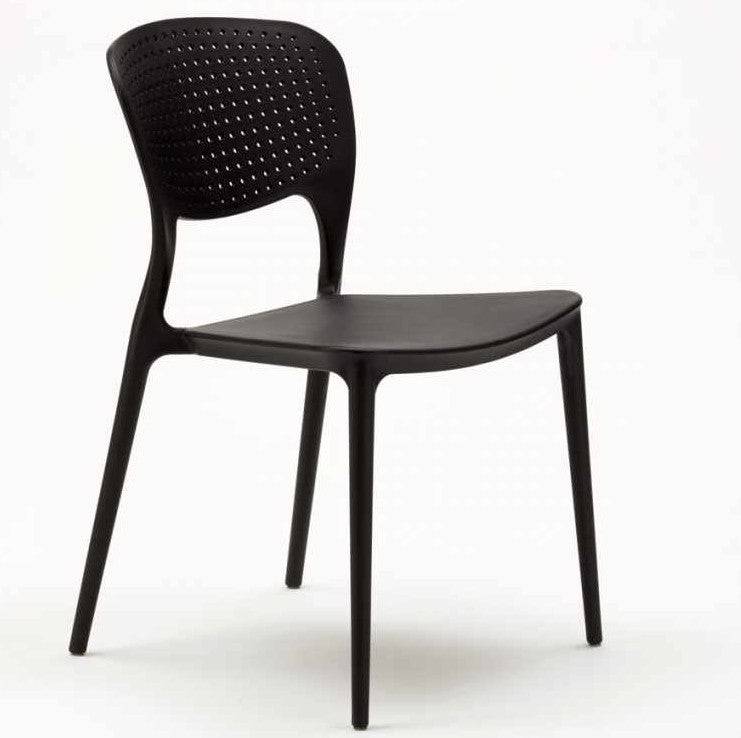 Chaise empilable en polypropylène Pazora-Couleur Rouge | Leroy Merlin