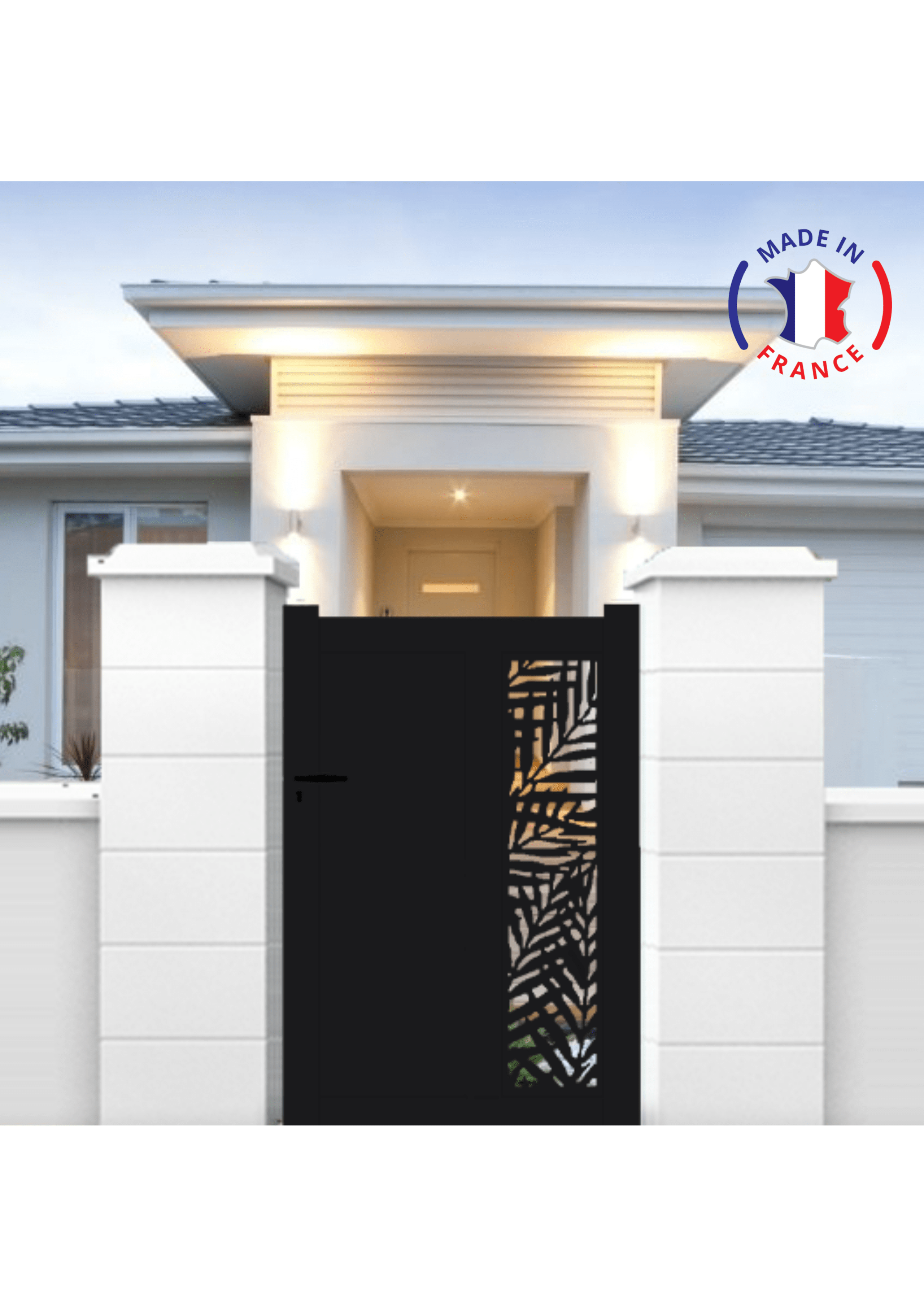Portillon aluminium découpe laser en kit dimensions L.1000 (entre ...