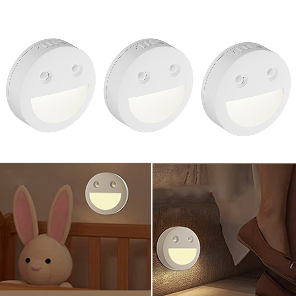 3 Uds LED de doble Color adhesivo magnético óptico Sensor de movimiento ...