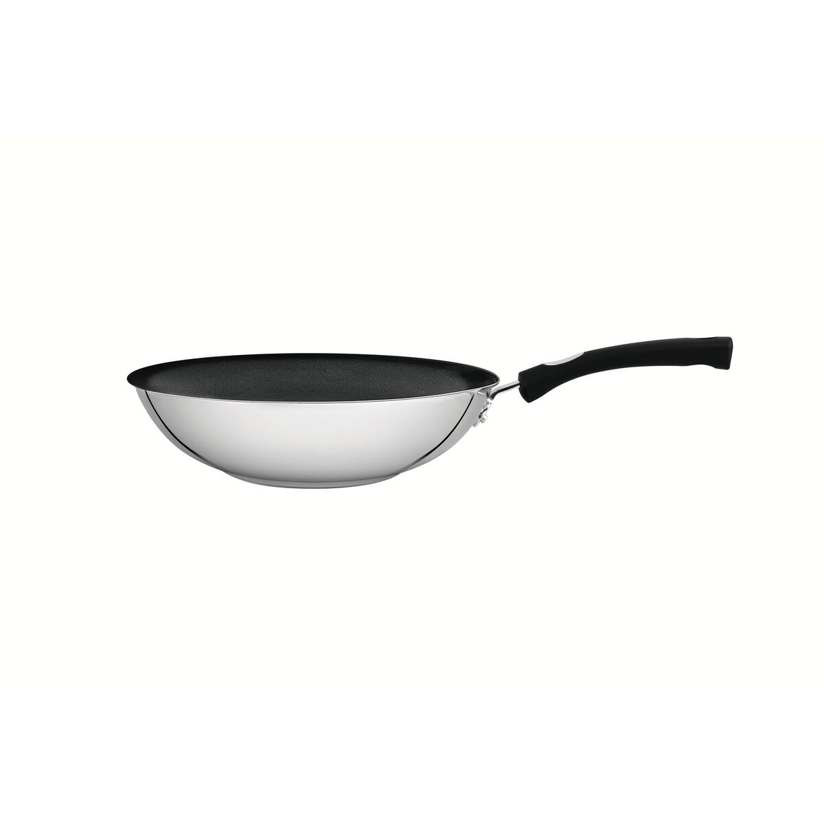 TRAMONTINA - Wok acero inoxidable 28cm con antiadherente - Solar Silicone | Leroy Merlin